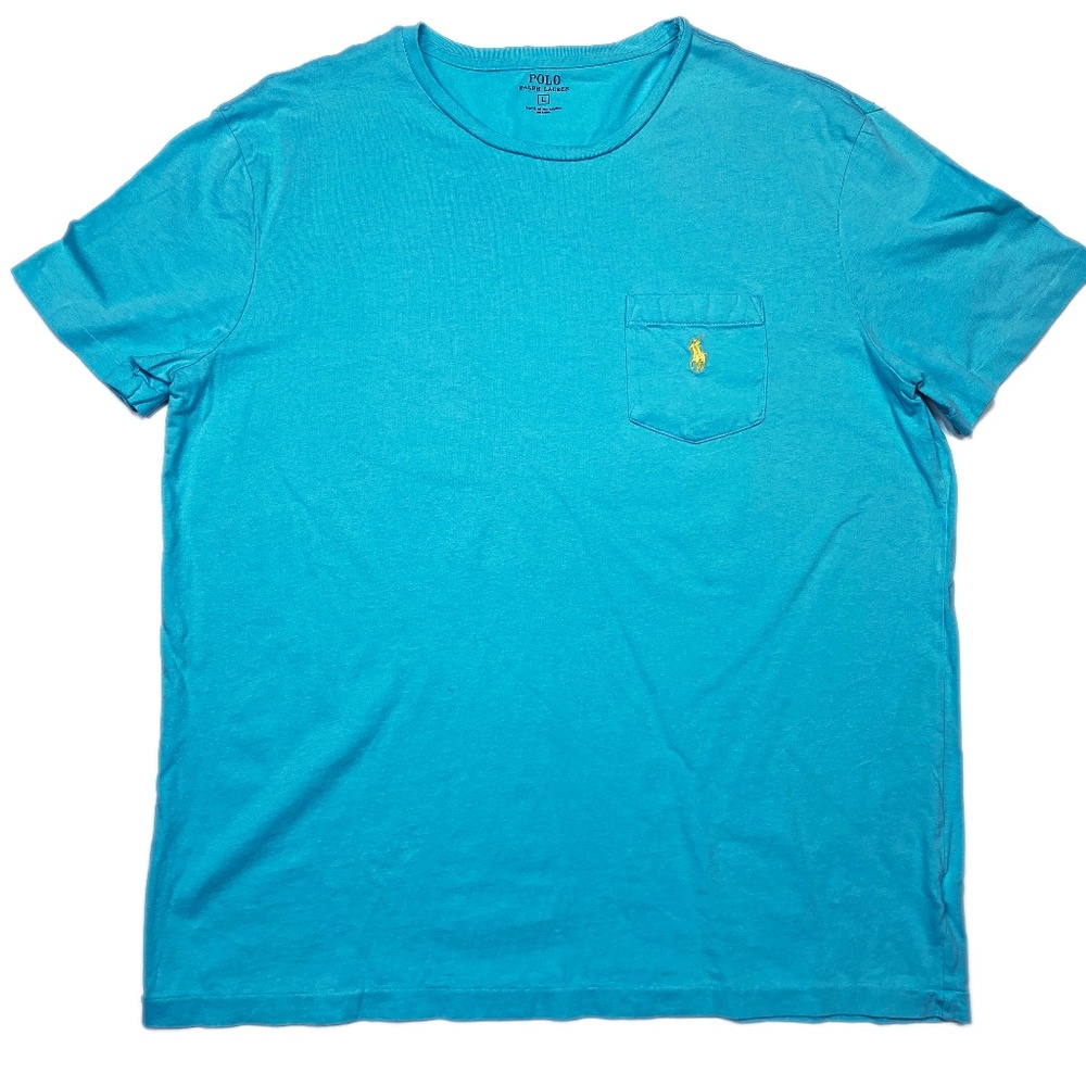 Light Blue * Polo Ralph Lauren Premium Short Sleeve T… - Gem